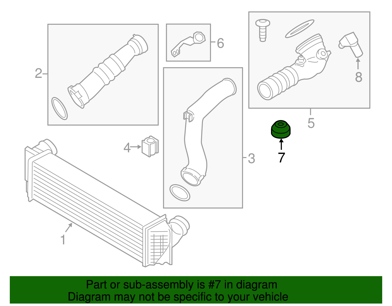 13717571356 - 2008-2025 BMW Air Cleaner Assembly Lower Insulator (13-71 ...