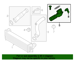 13-71-7-609-811 - Rear Duct - 2011-2017 BMW | Buy BMW Parts Now