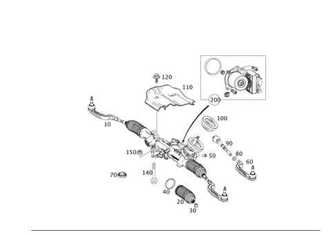 Steering Gear for 2020 Mercedes-Benz GLA250 | MB Parts Center