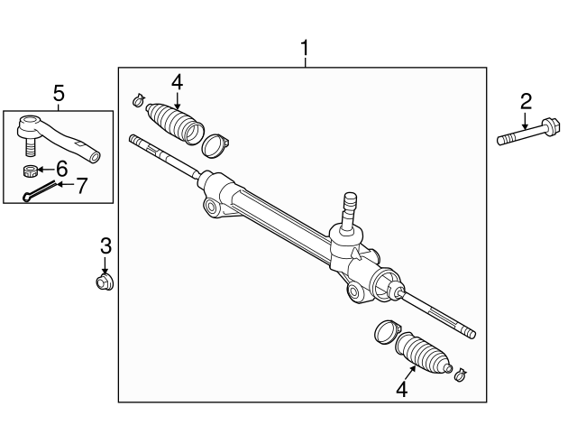 45470-09140 - Steering Tie Rod End 2012-2018 Toyota | AutoNationParts.com