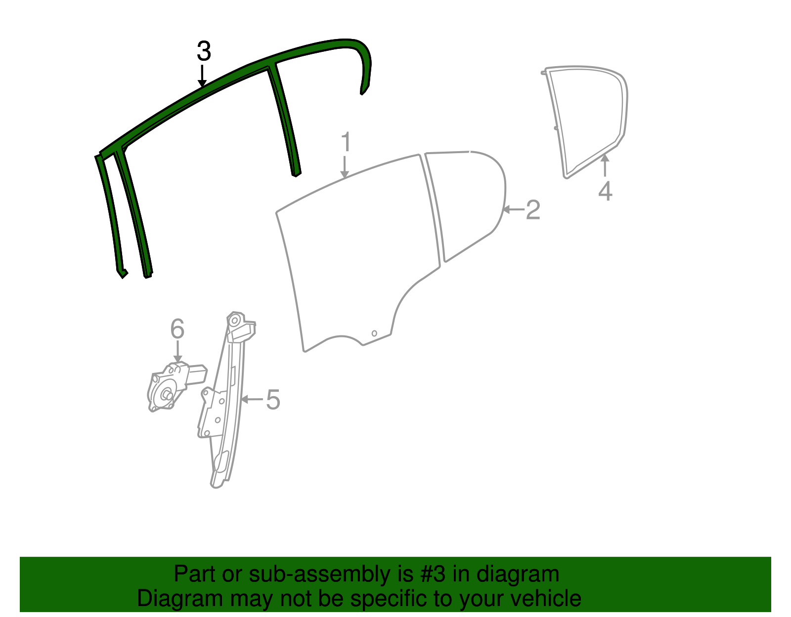 51-34-7-060-257 - Guide Channel - 2006-2011 BMW | BMWPartsHub