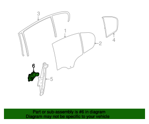 Genuine BMW 67-62-6-927-026 | Window Motor | FREE Shipping on Most ...