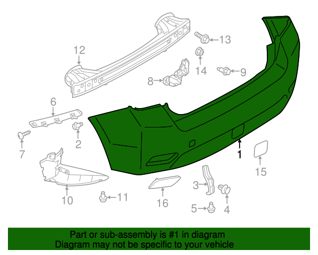 57704FL20A - Bumper Cover 2017-2023 Subaru Impreza | Quick Subaru Parts