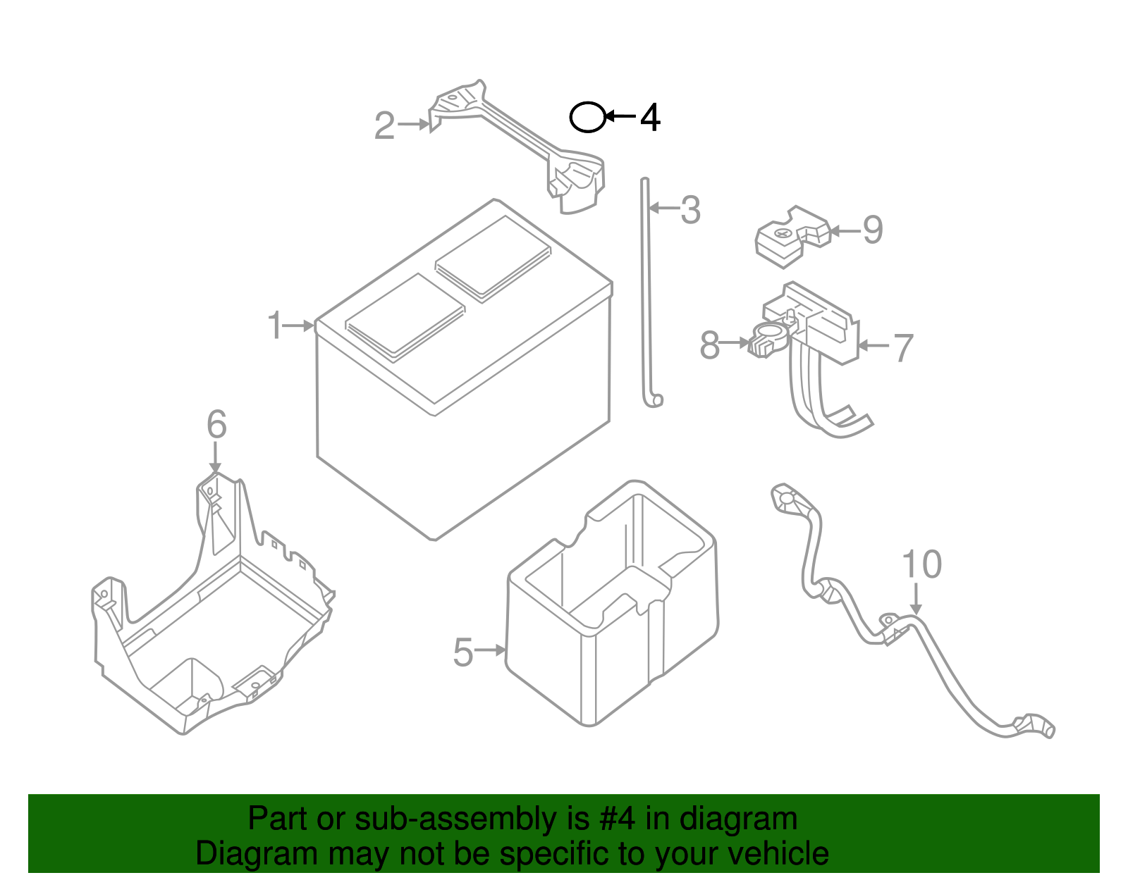 01225-N6011 | Nissan Nut - Genuine OEM | 01225N6011 | Nissan Parts USA