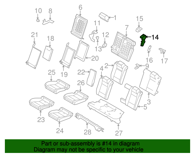 52-20-7-171-508 - Latch - 2007-2014 BMW | BMW Parts Exchange