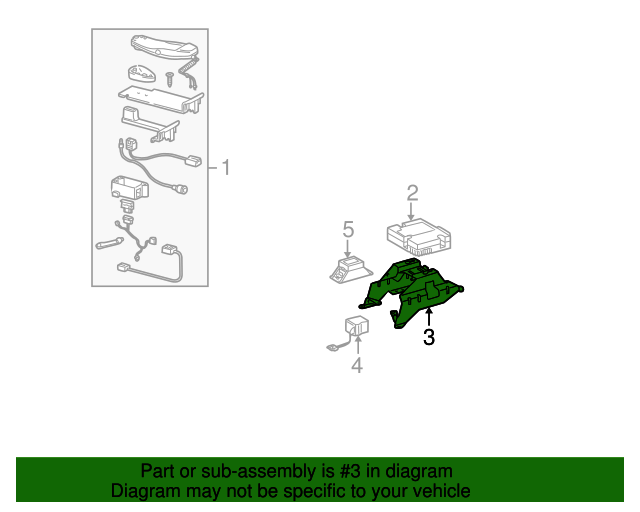 2003-2004 Mercedes-Benz Control Box Lower Bracket 230-545-04-40 | MB ...