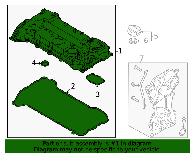 2021-2023 Kia Valve Cover 22410-2S000 | TascaParts.com