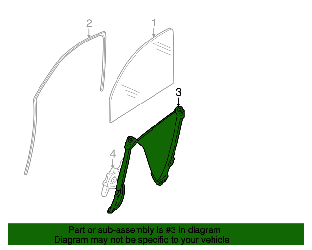 51337286483 - 2014-2018 BMW X5 Window Regulator (51-33-7-286-483) | BMW ...