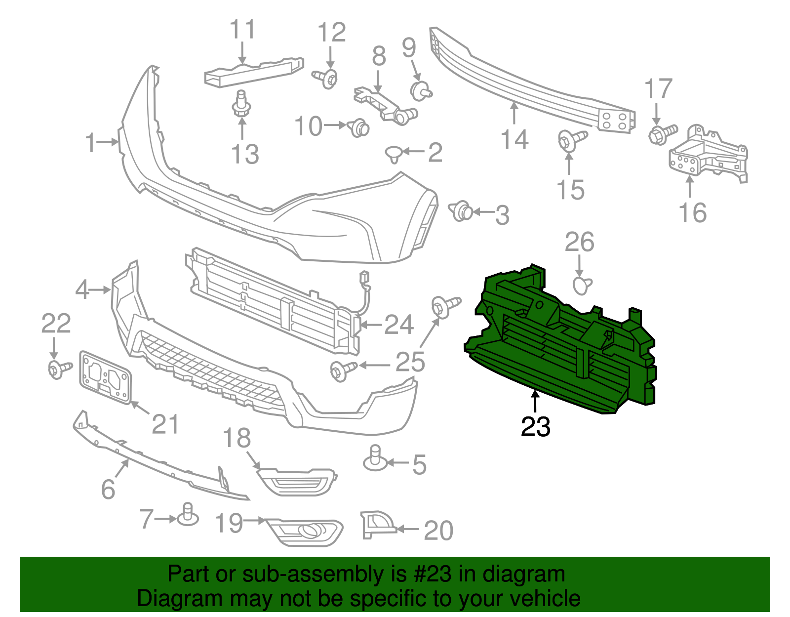 71300-TLA-A01 - Shutter Assembly 2017-2019 Honda CR-V | Honda Parts Online