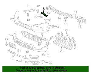 71193-TME-T01 - Spacer R Front Bumper Side - 2019 2020 Honda CR-V ...