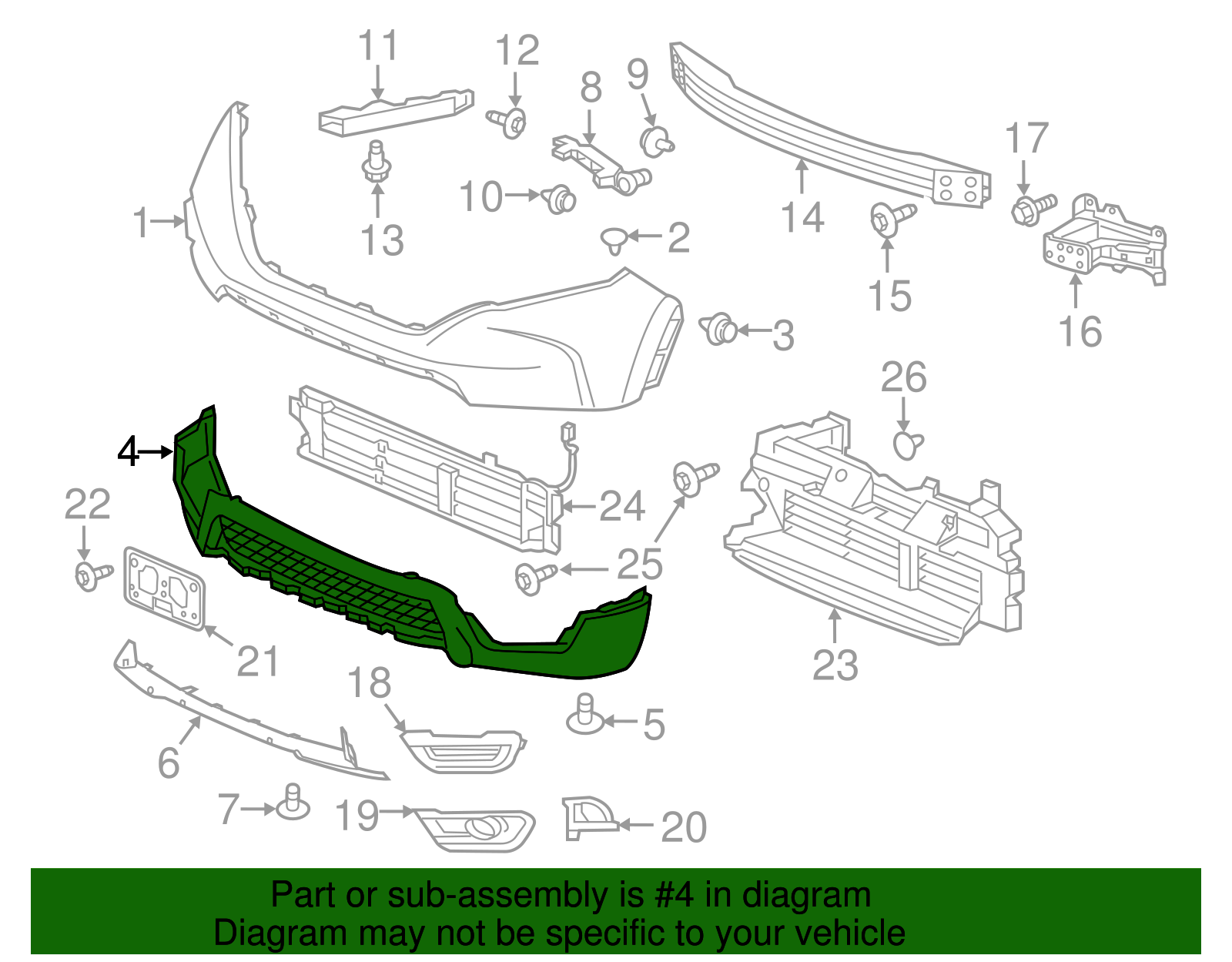 71102-TLA-A00 - Lower Cover | Genuine Honda Parts