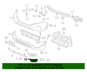 2017-2019 Honda CR-V Garnish, R Front Fog Light 71106-TLA-A21 | Cheaper ...