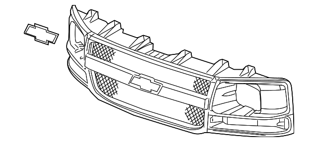 84689072 - Front Grille 2018-2025 Chevrolet | GM Parts Warehouse