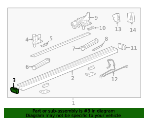 84266748 - Passenger Side Assist Step Front Finish Cap 2019-2025 GM ...