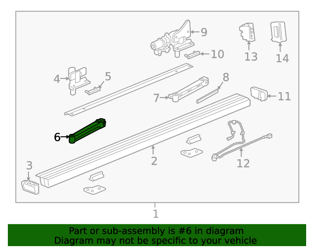 2016-2024 GM Driver Side Assist Step Front Extension 23321126 | Bob ...