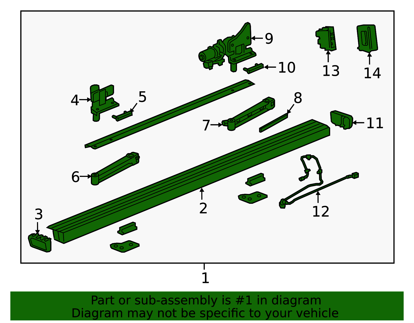 2019-2024 GM Step Bar Assembly 85659271 | GM Parts Center