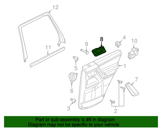 2008-2015 Land Rover LR2 Handle, Inside LR002713 | OEM Parts Online