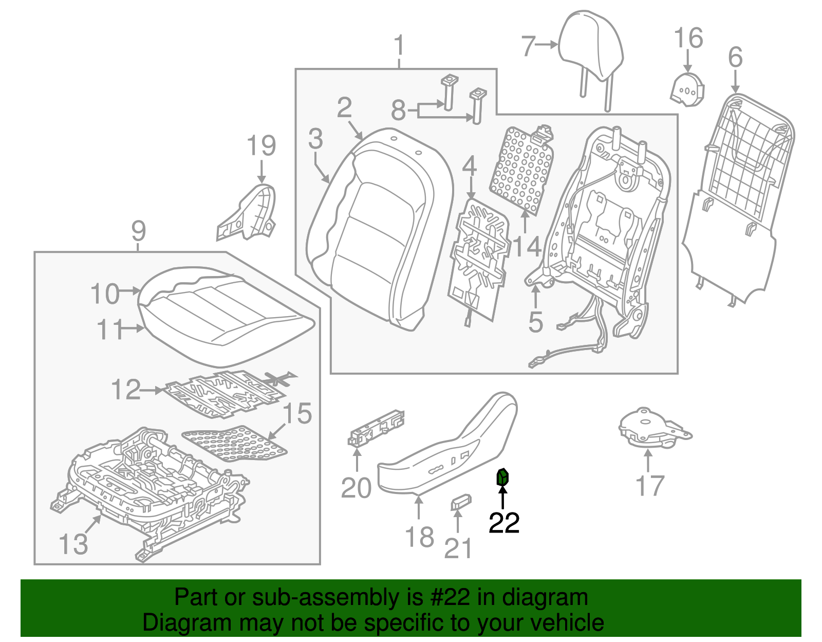 88192-A7150WK - Knob 2014-2018 Kia | Kia.Parts Store