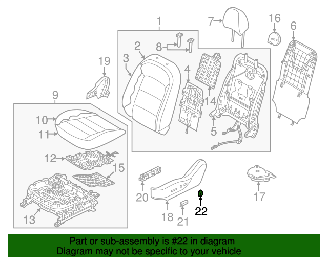 88192-A7150WK - Knob 2014-2018 Kia | Kia.Parts Store
