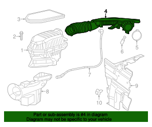2011-2021 Mopar Air Inlet Duct 4861926AG | TascaParts.com