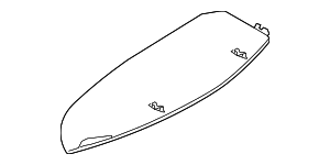 156-790-12-00-9191 - Upper Molding - 2015-2020 Mercedes-Benz ...