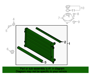 2010-2018 Volkswagen Radiator 5N0-121-253-P | OEM Parts Online