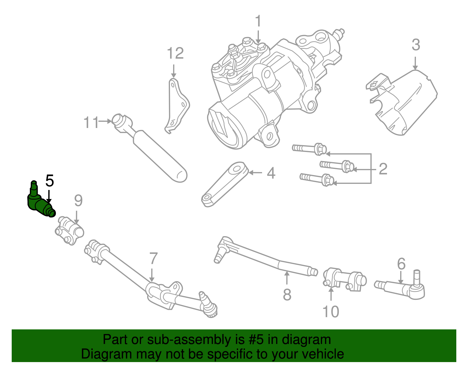 Genuine OEM Ford Part - Outer Tie Rod LC3Z-3A131-C | Genuine OEM Ford ...