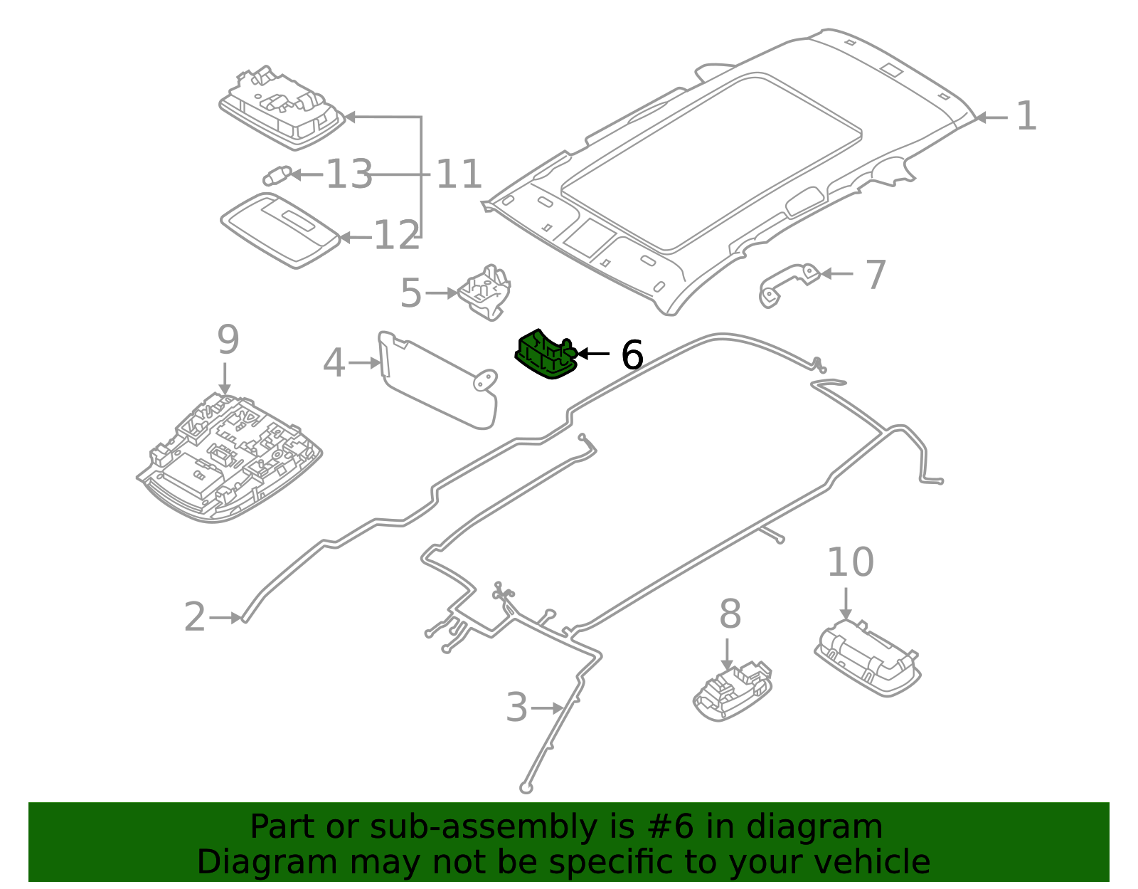 92896-L1000WK - Vanity Lamp 2024-2025 Kia Sorento | Kia.Parts Store