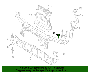1997-2023 BMW Bumper Cover Support Rail Bolt 07-11-9-905-871 ...