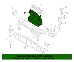 51717069470 - 2003-2006 BMW Air Duct (51-71-7-069-470) | BMW of South ...