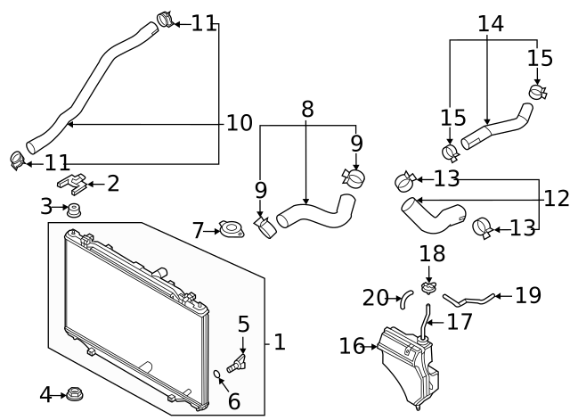2019-2023 Mazda CX-5 Radiator Assembly PX35-15-200 | RealMazdaParts.com