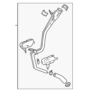 2014-2016 Buick LaCrosse Fuel Tank Filler Pipe 22944789 GM ...