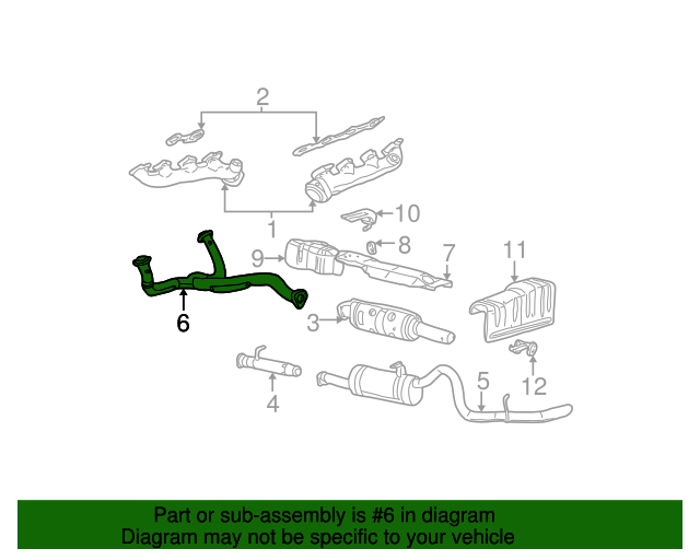 2005-2007 Ford Inlet Pipe 5C3Z-5246-B | TascaParts.com