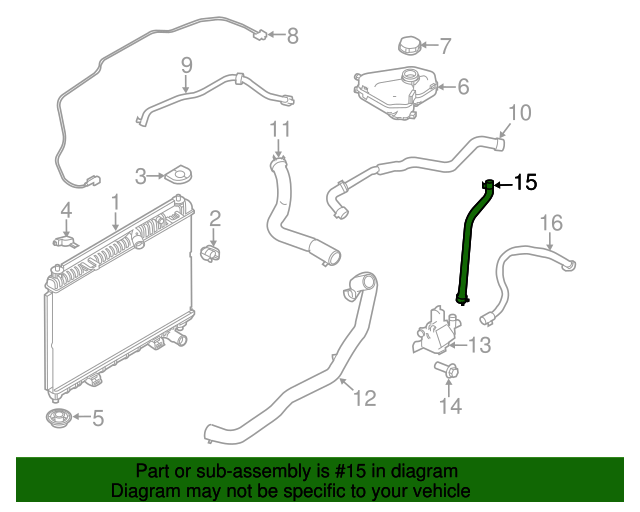 2014-2017 Ford Fiesta Inlet Tube C1BZ-8A577-A | OEM Parts Online