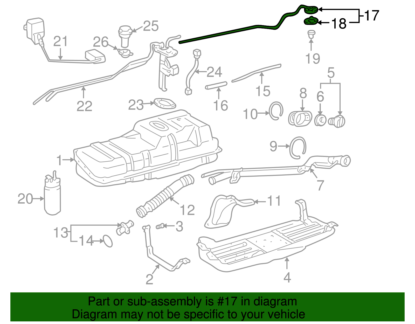 Genuine Toyota Tube Assembly part# 77026-35090 for 1996-2000 Toyota ...