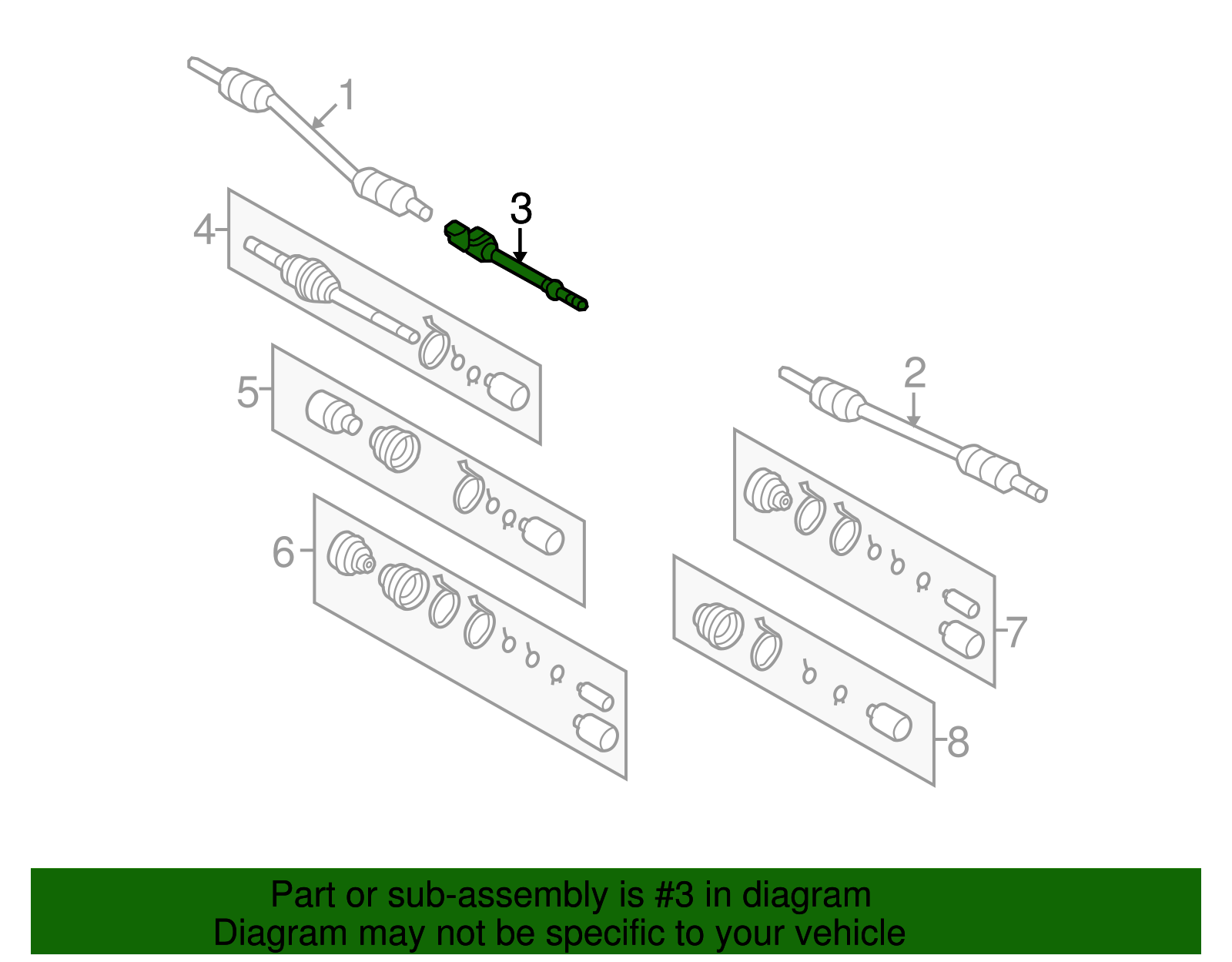 49560-4D700-SJ - Center Shaft 2011-2014 Kia Sedona | Kia.Parts Store