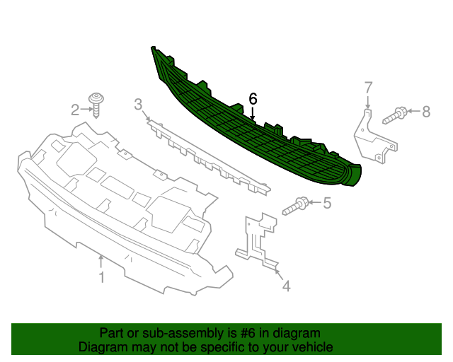 2017-2020 Fiat 124 Spider Lower Grille 68335389aa | TascaParts.com