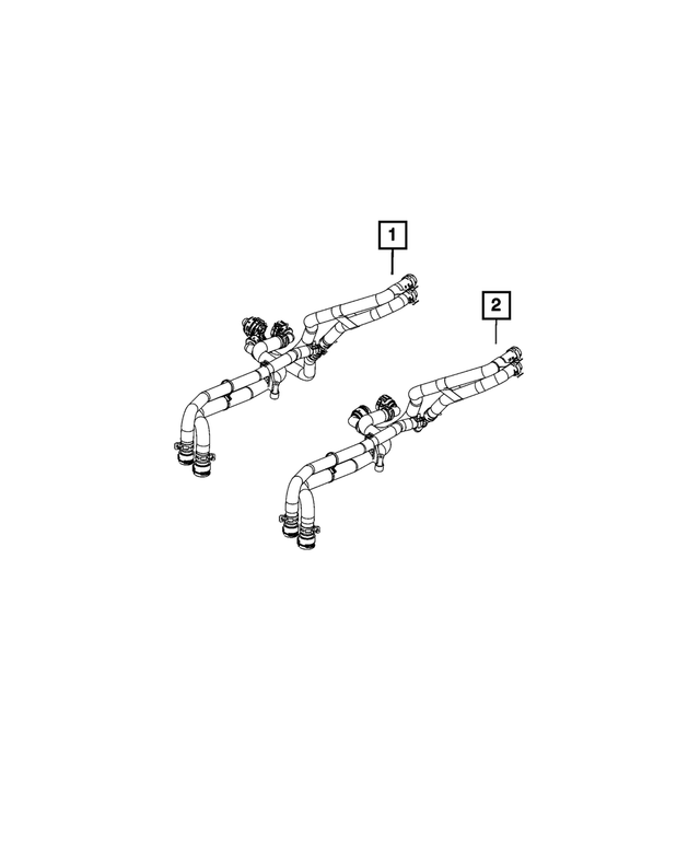 2025 Ram 1500 Heater Supply And Return Hose 68566428AA | My Mopar Parts