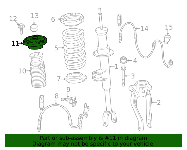 31306898829 - 2020-2022 BMW Strut Mount (31-30-6-898-829) | BMW of ...