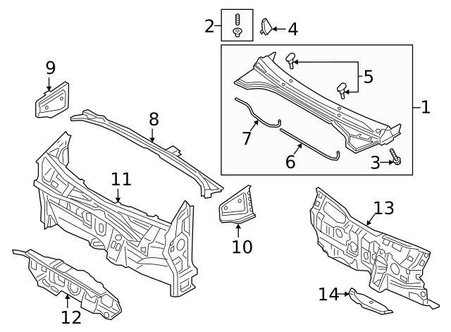 2019-2022 Hyundai Side Cover 86153-J3000 | QuirkParts