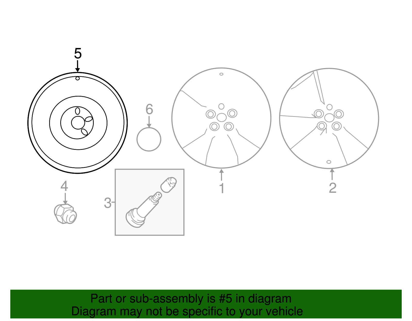 2014-2024 Mazda Wheel, Spare 9965-31-4070 | Retail Performance Auto Parts