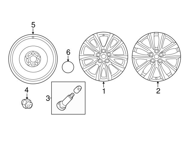 9965-18-8500 - Wheel Disc Aluminum - Mazda Swag