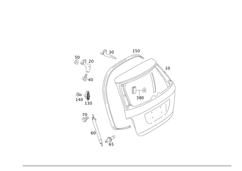 Rear-End Door for 2009 Mercedes-Benz ML320 | MB Parts Center