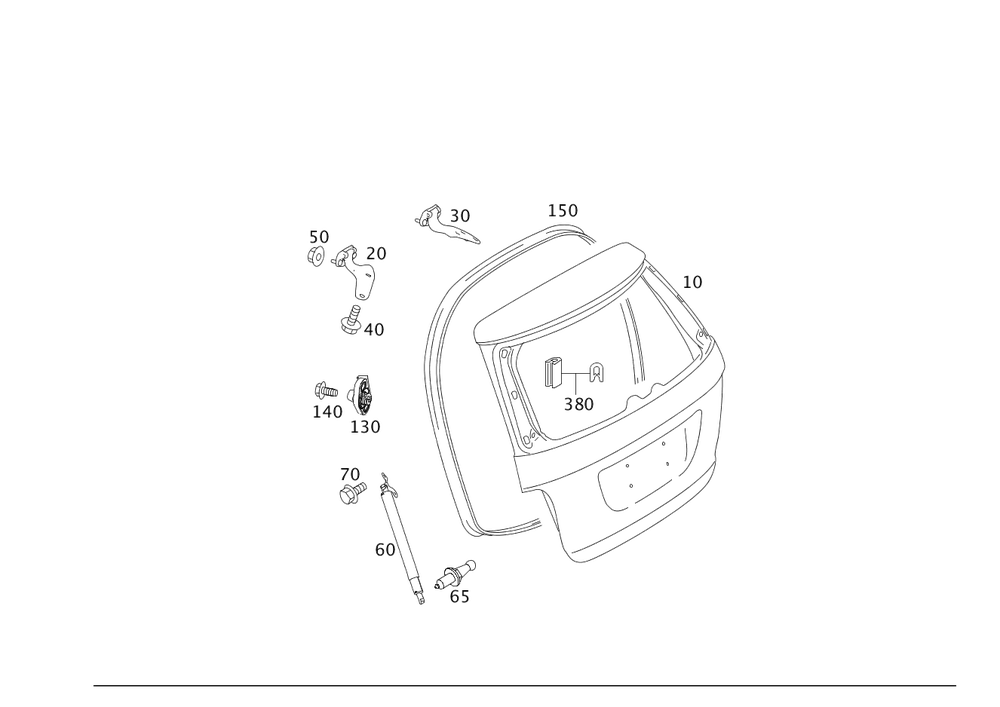 164-740-11-78 - 2003-2011 Mercedes-Benz - Seal, Rear-End Door | Buy ...