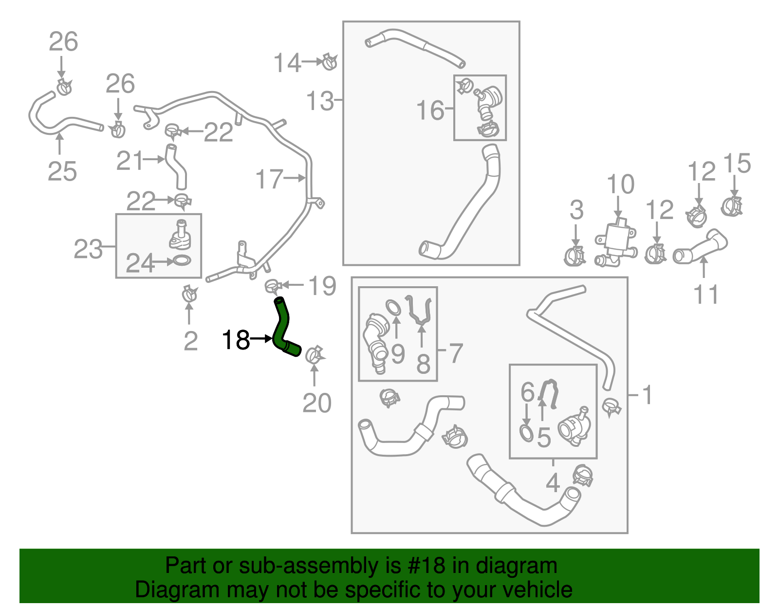 2015-2024 Volkswagen Hose 06K-121-049-A | Retail Performance Auto Parts