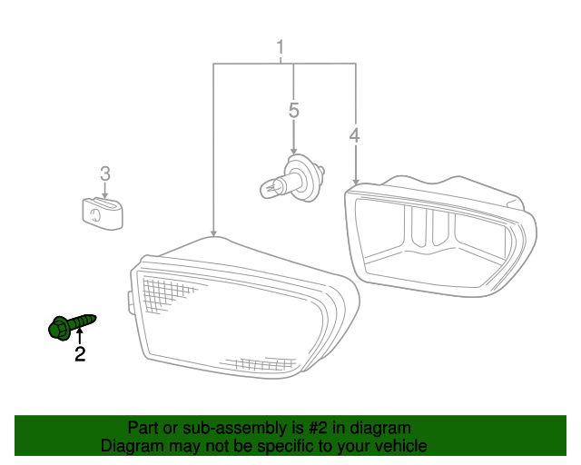 7119904265 - 1996-2006 BMW Fog Light Screw (07-11-9-904-265) | BMW of ...