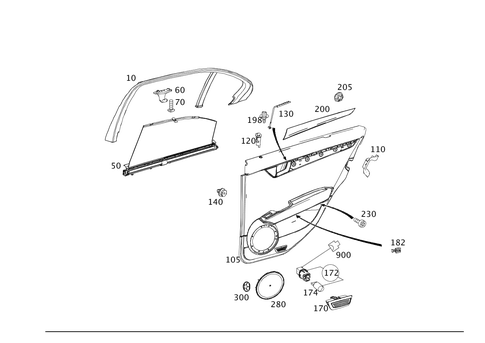 Door Trim for 2014 Mercedes-Benz C300 | Mercedes Parts Center