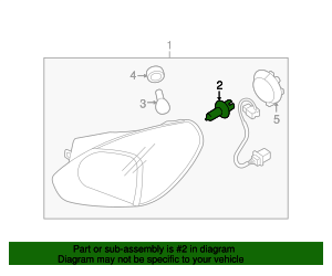 18647-61566-L - Headlamp Bulb - 2006-2020 Hyundai Accent | World OEM ...