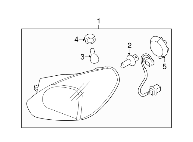 2006-2022 Hyundai Accent Headlight Bulb 18647-61566-L | AutoNationParts.com