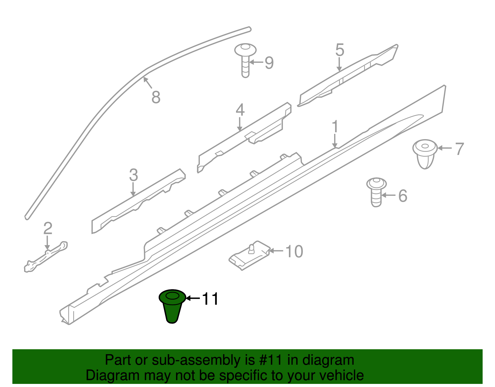 51318150943 - 1995-2025 BMW Reveal Molding Grommet (51-31-8-150-943 ...